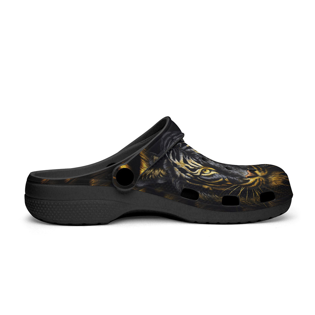 Classic Clogs Golden and Black Tiger Head – CoolWear