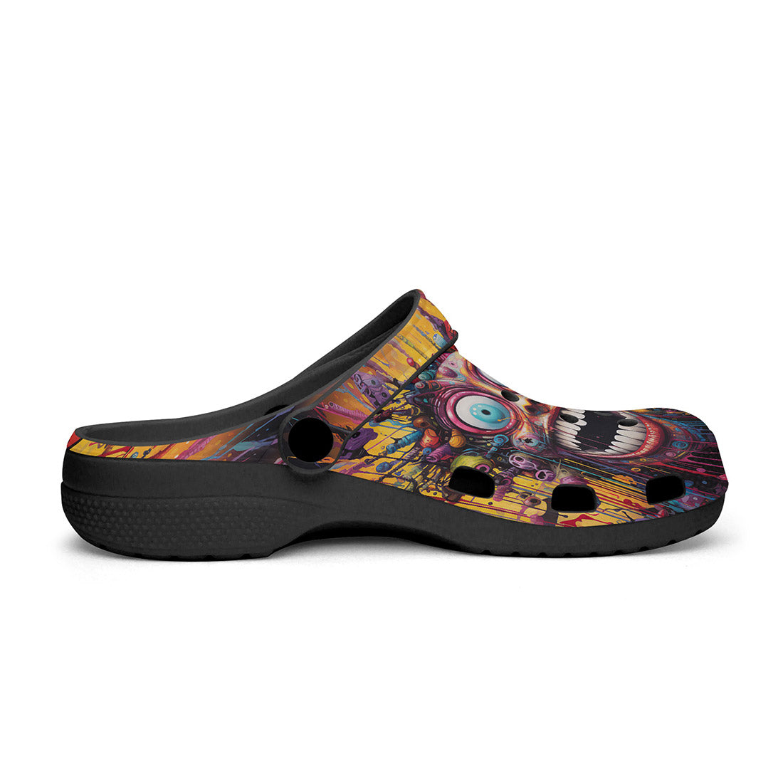 Classic Clogs Psychedelic Bizarre Face – CoolWear