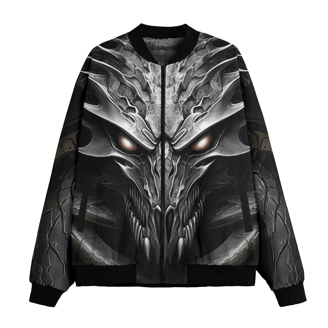 Bomber Jacket Metal Alien Skull – CoolWear