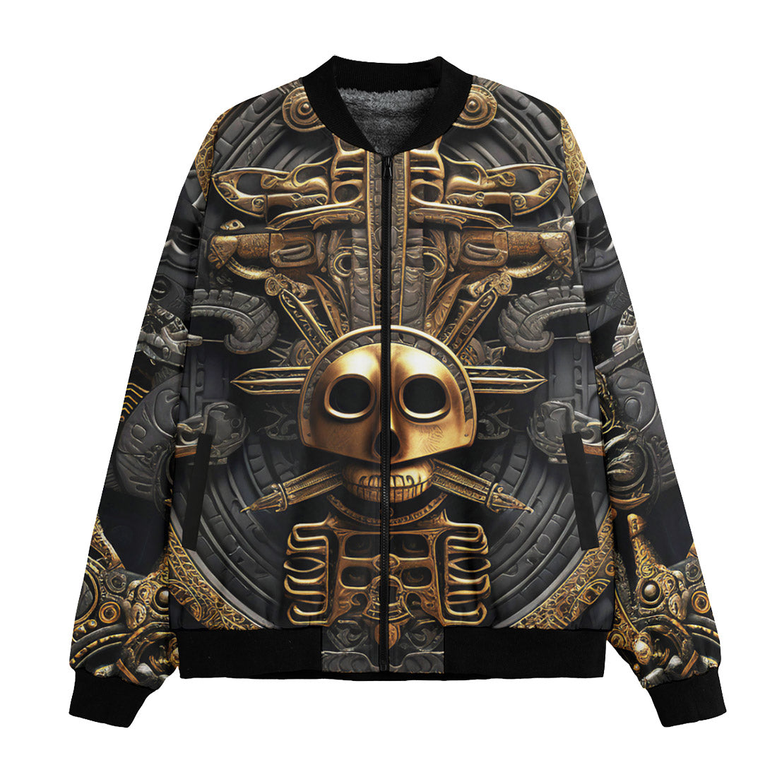 Bomber Jacket Mayan Art Masks and Totems – CoolWear