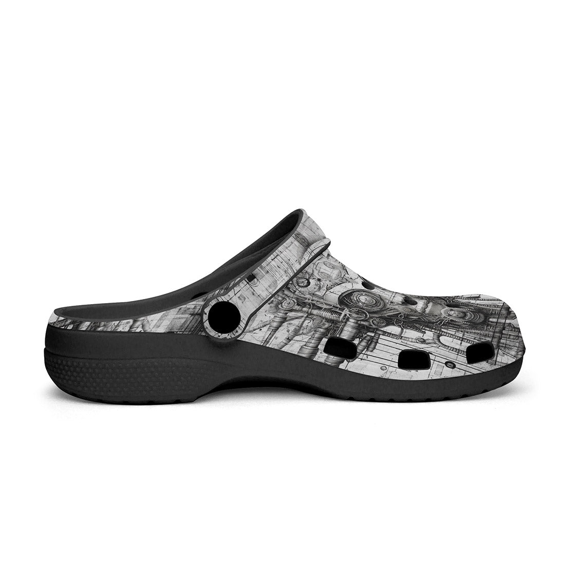 Classic Clogs Robot Head Pencil Drawing – CoolWear