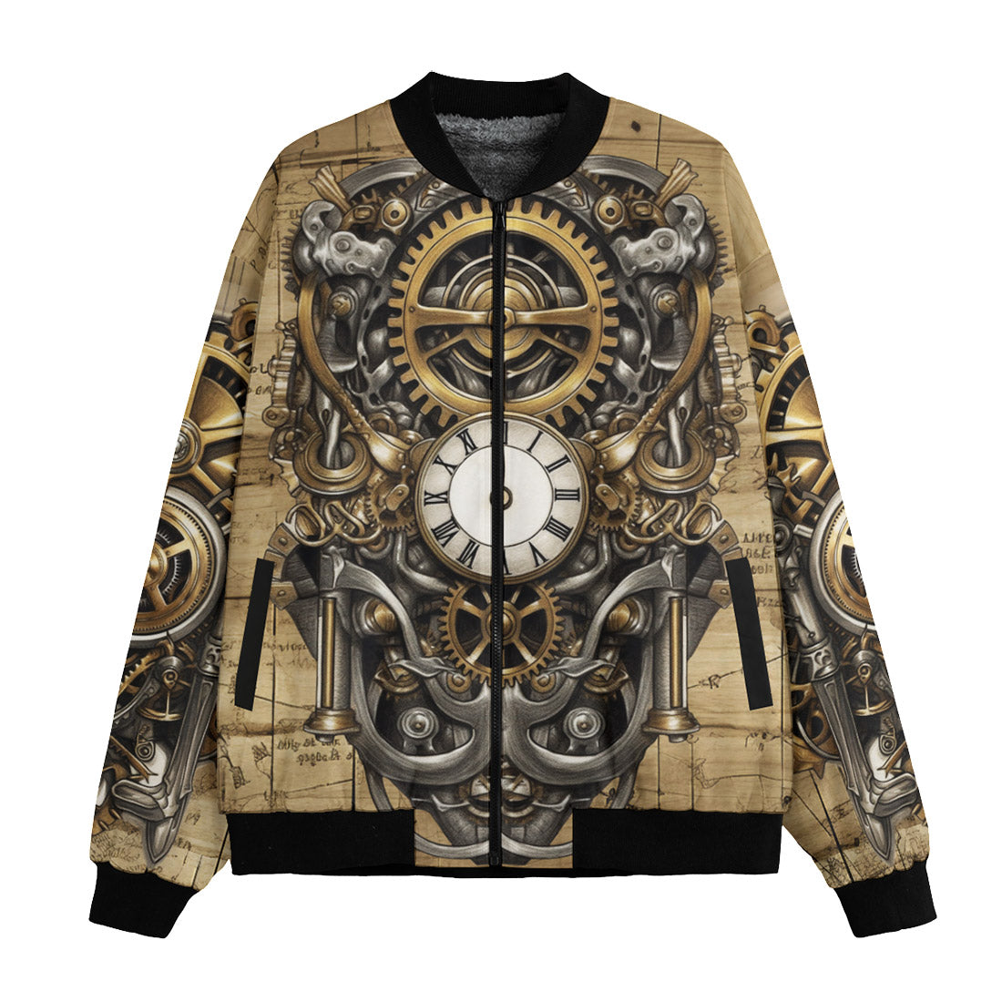 Bomber Jacket Steampunk Mechanical Clock – CoolWear