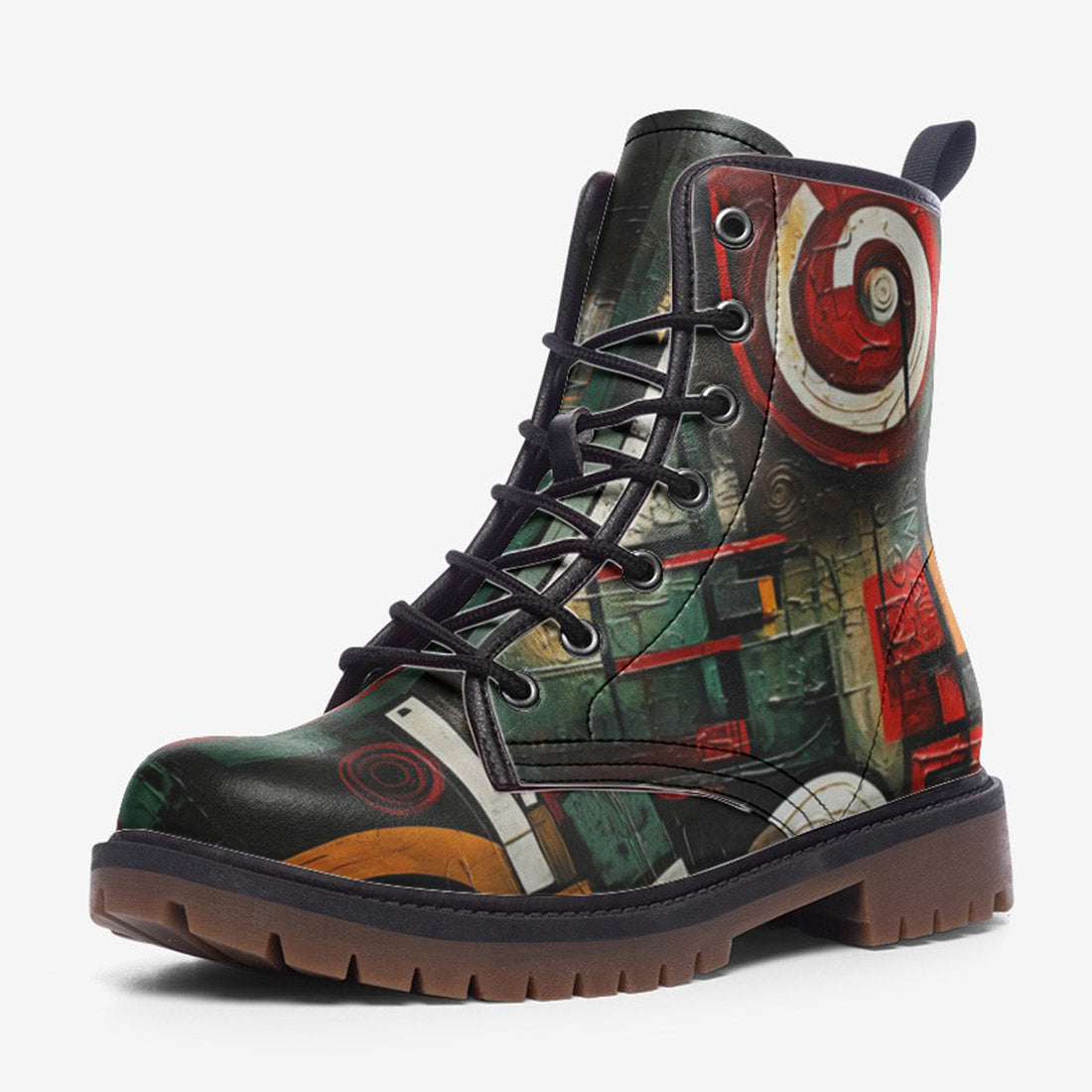 Leather Boots Modern Art – CoolWear