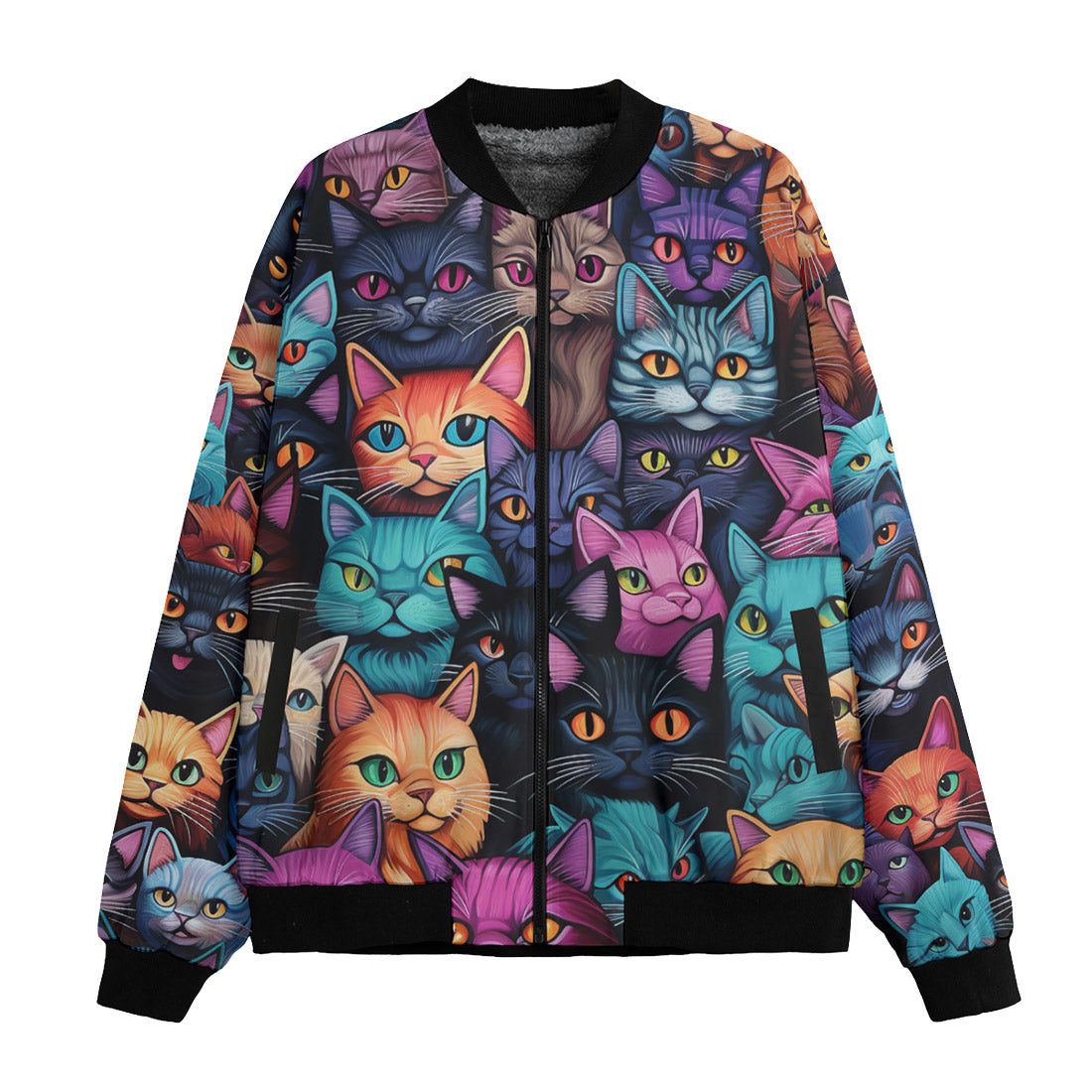 Bomber Jacket Colorful Cats – CoolWear