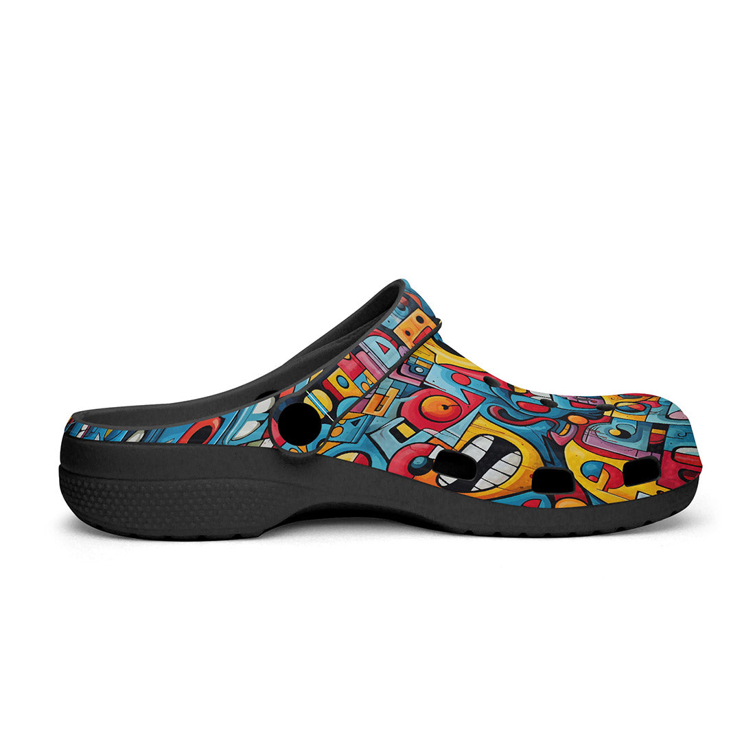 Classic Clogs Colorful Robots Graffiti Art – CoolWear