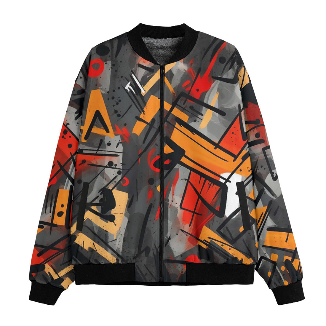Bomber Jacket Brush Abstract Graffiti – CoolWear