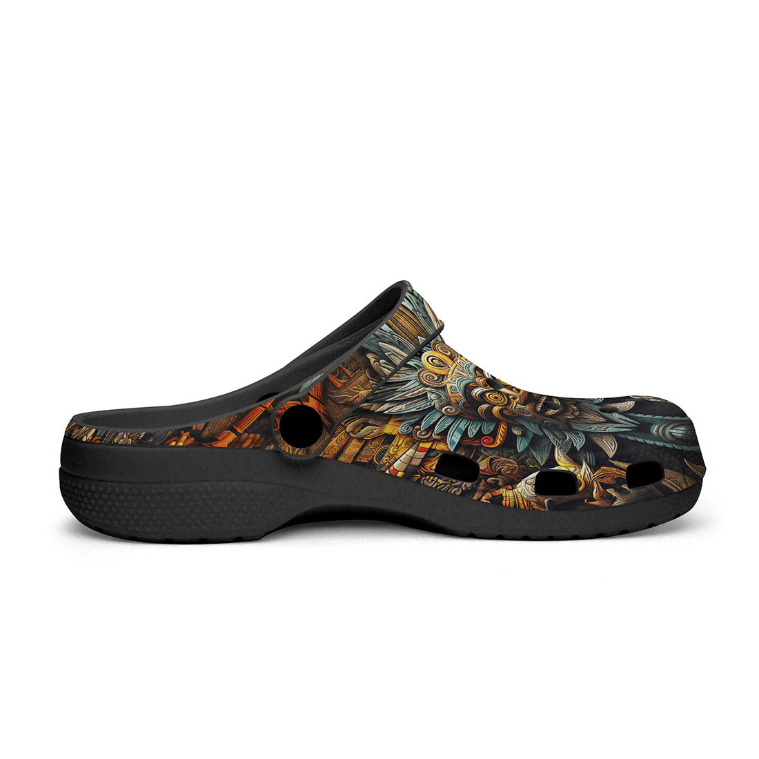 Classic Clogs Drawing Aztec Mask Art – CoolWear