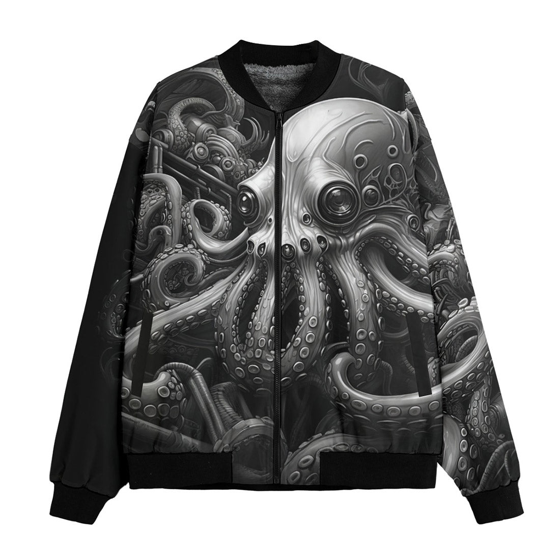 Bomber Jacket Futuristic Octopus – CoolWear