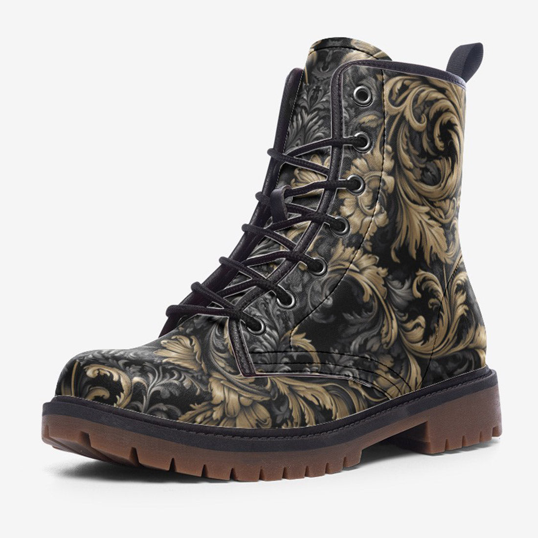 Leather Boots Embossed Rococo Art Print – CoolWear