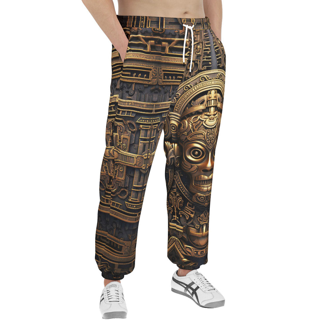 Men's Sweatpants Gold Aztec Mystic Mechanisms – CoolWear