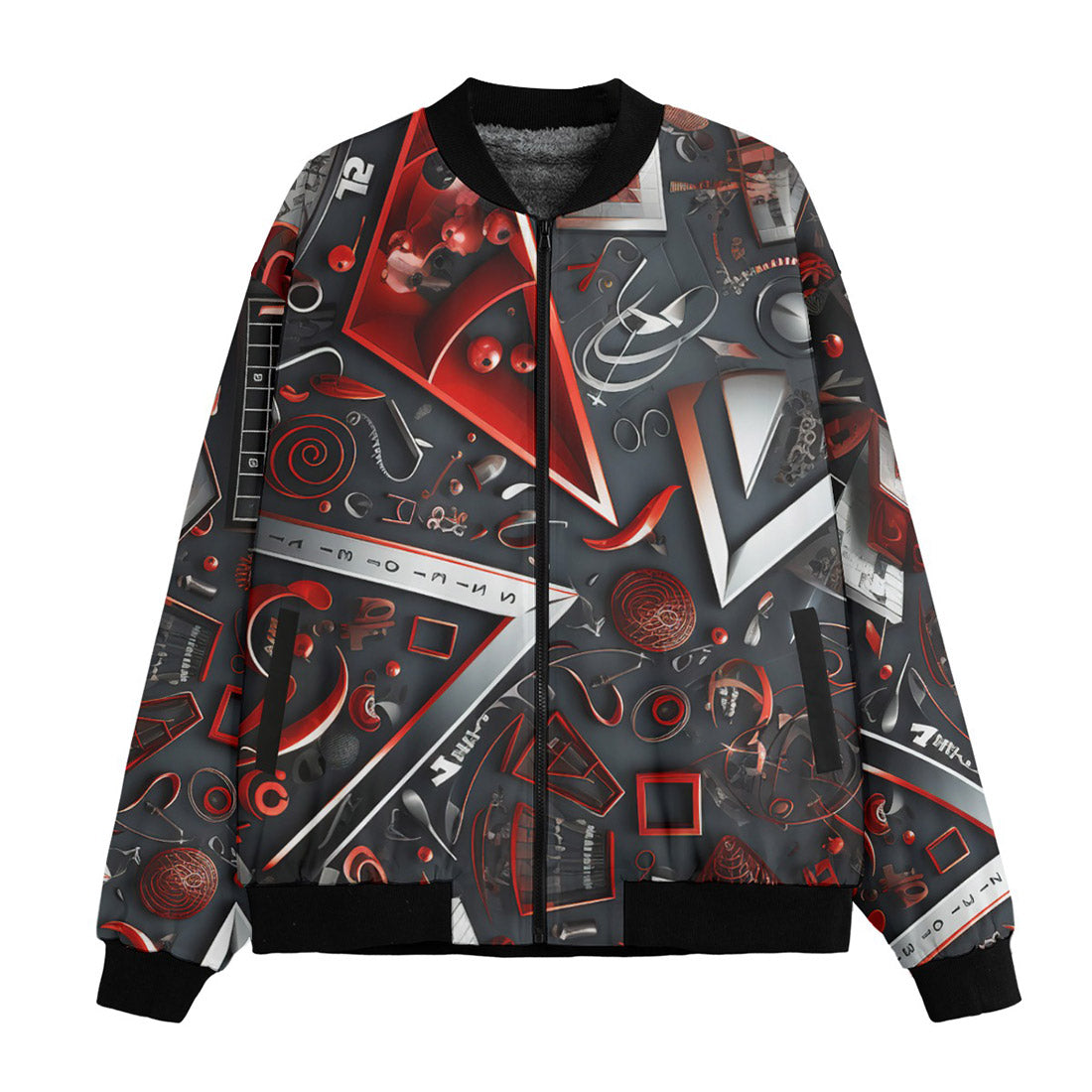 Bomber Jacket Math and Physics Symbols Collage – CoolWear