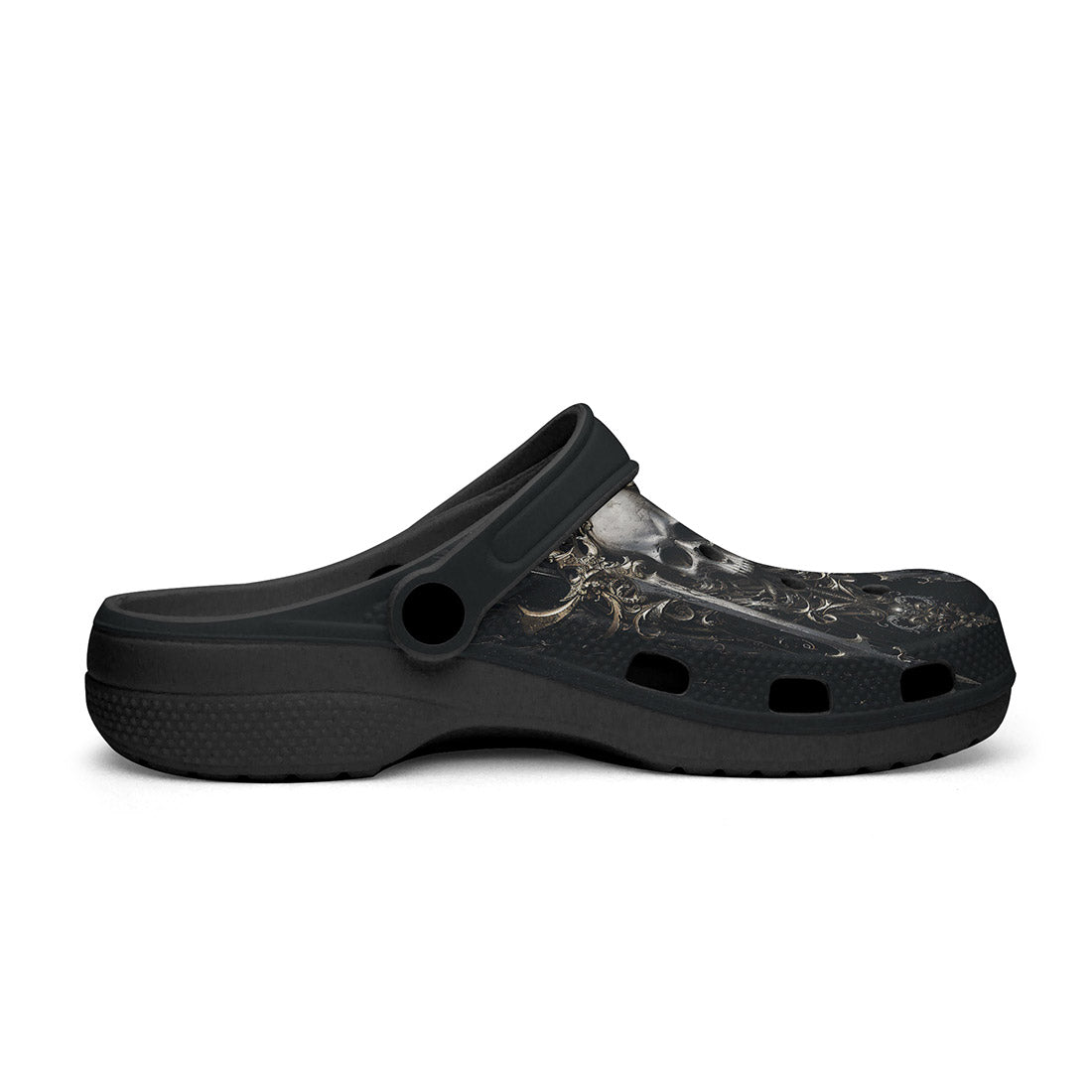 Classic Clogs Gothic Skull with Swords – CoolWear